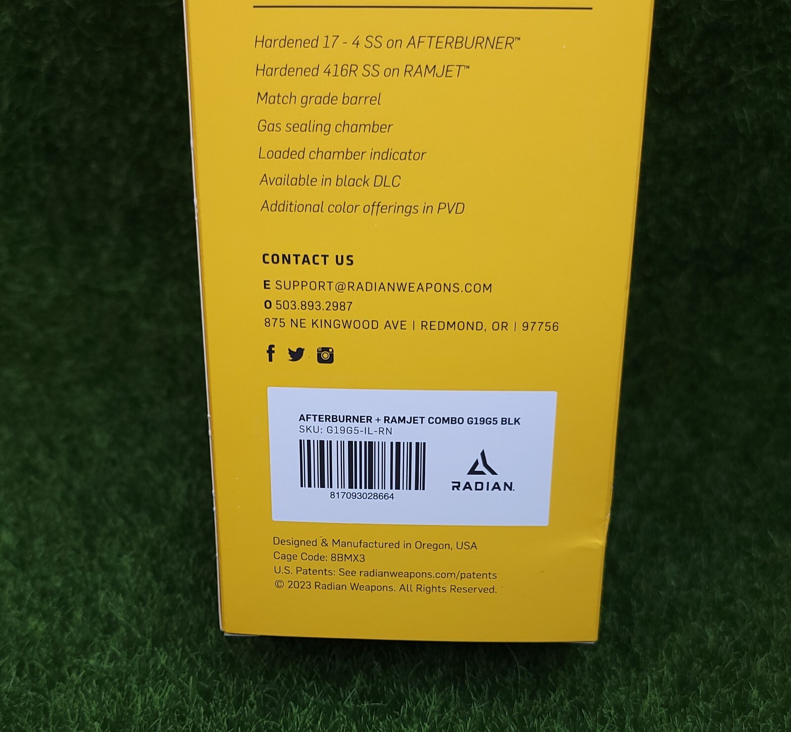 Radian Afterburner & Ramjet Comp/Barrel, Glock G19 Gen 5, Black - G19G5 ...