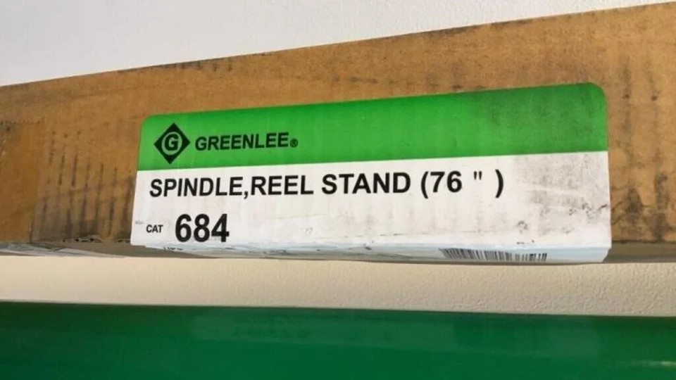 Greenlee 684 Cable Wire Puller Reel Stand Spindle Bar , 76 In Long 5000 ...