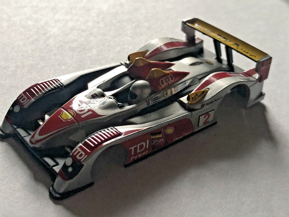 AFX Racemasters Mega-G Audi R10 TDI #2 Set HO Scale Slot Car body NEW ...