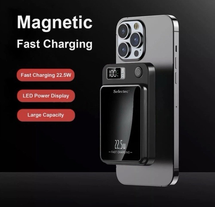 MagSafe Power Bank PD 22,5 W Magnetic Wireless Charger 10000mAh iPhone ...