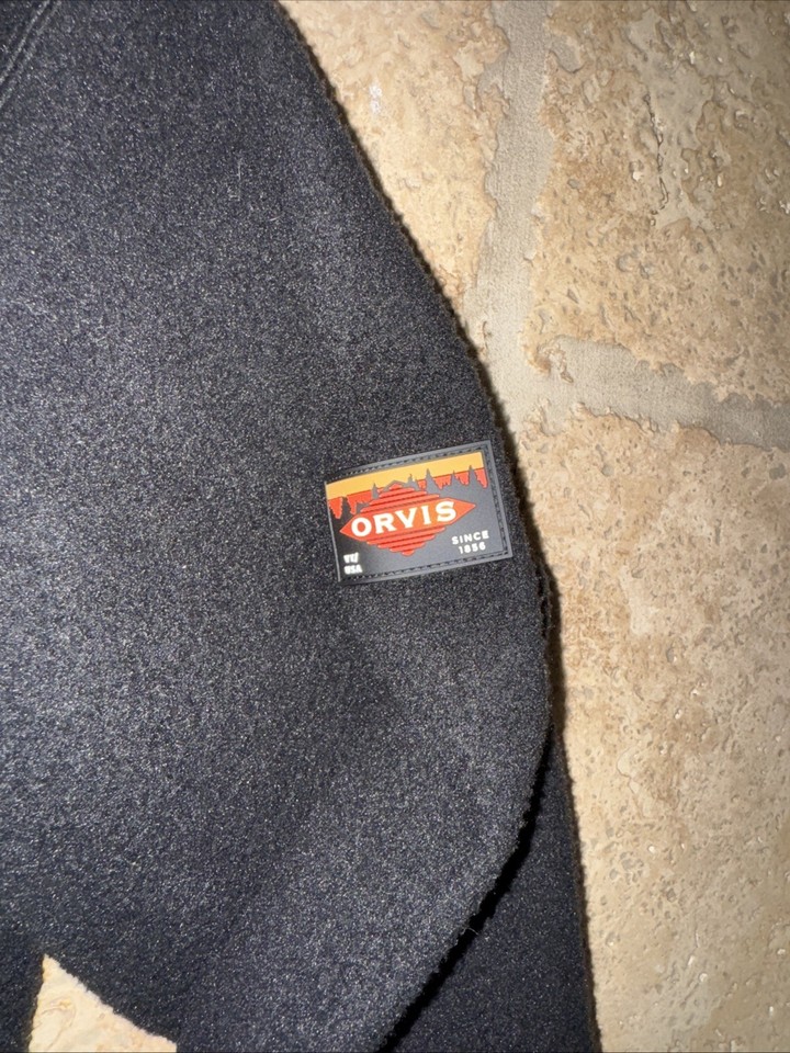 Orvis Men’s Polar Fleece Full Zip Jacket Size XL Black 1716801 | eBay