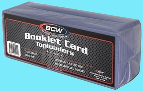 10 BCW HORIZONTAL BOOKLET CARD TOPLOADERS Sports Holder Trading Storage ...