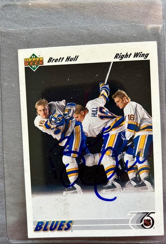 1992 Upper Deck #464 Brett Hull AUTOGRAPHED Card | eBay