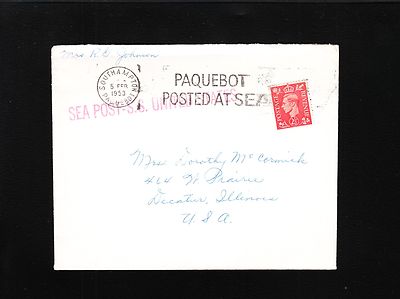 SS United States Lines Sea Post Paquebot Southhampton 1953 Posted at ...