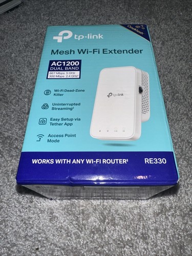 TP-Link Mesh Wifi- Extender AC1200 Dual band RE330 OneMesh NEW IN BOX ...