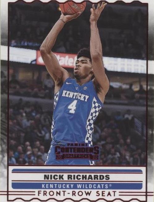 2020-21 Panini Contenders Draft Picks - Front Row Seats Nick Richards # ...