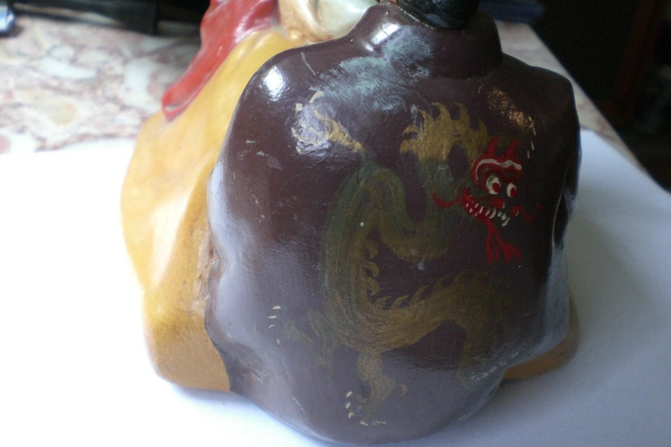 RARE Shunga Japanese clay Netsuke hidden sex organs | eBay