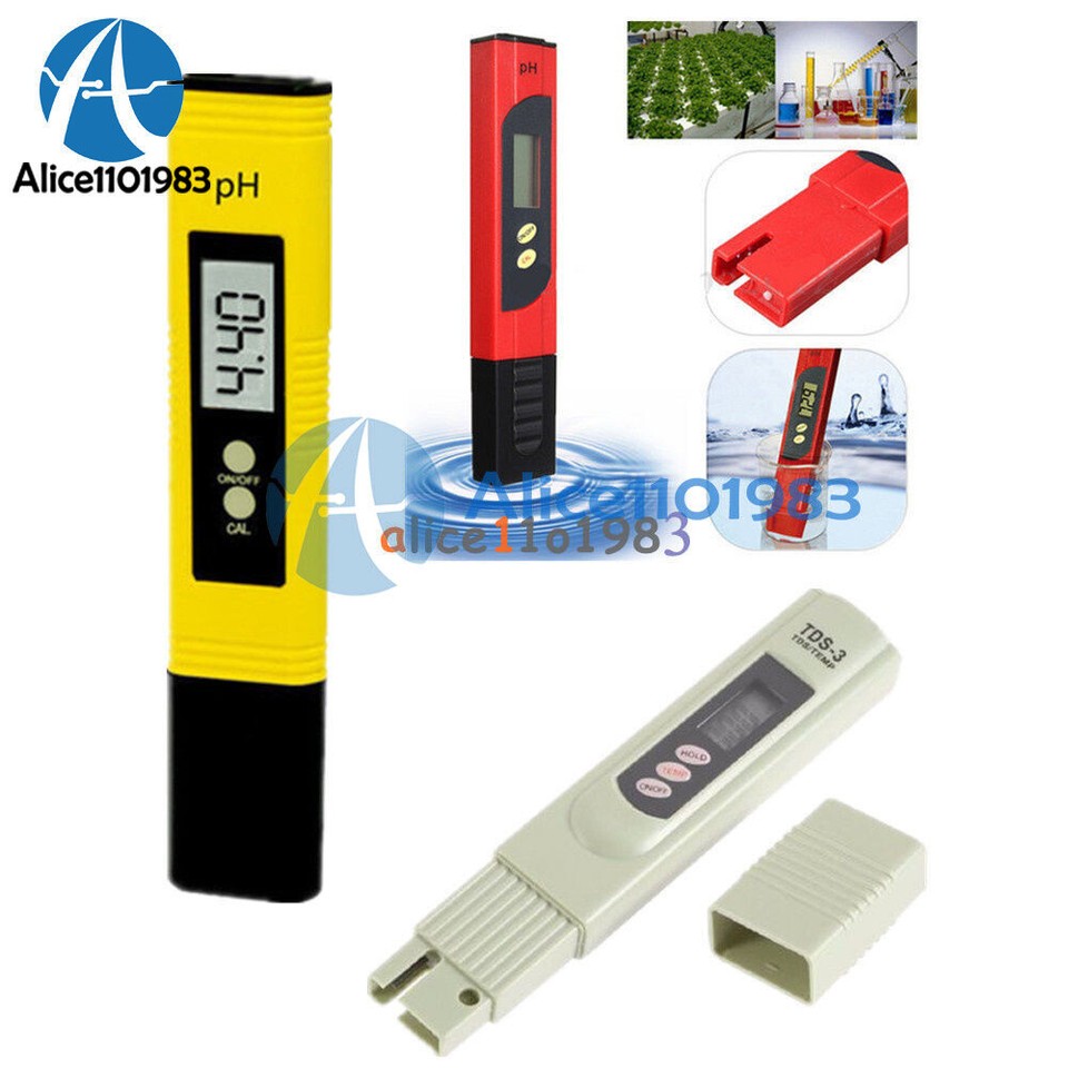 Digital LCD PH Meter TDS EC Water Purity PPM Filter Hydroponic Pool ...