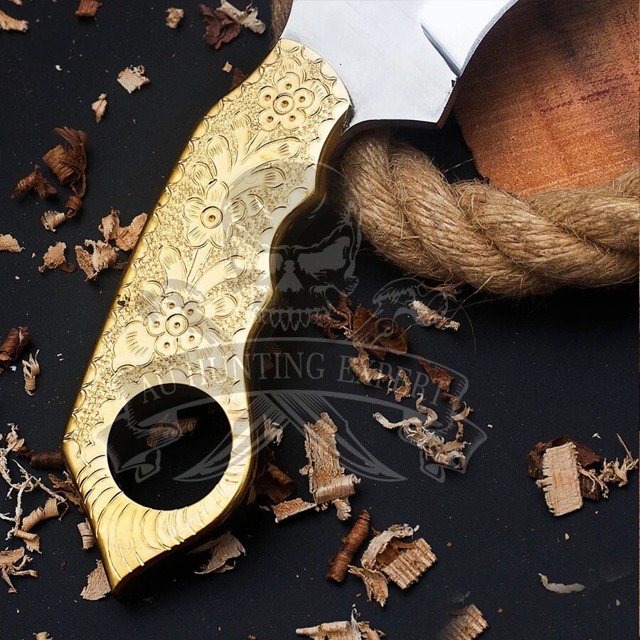 HUNTEX Custom Hand-Forged Damascus Steel 210 mm Long Karambit Blank ...