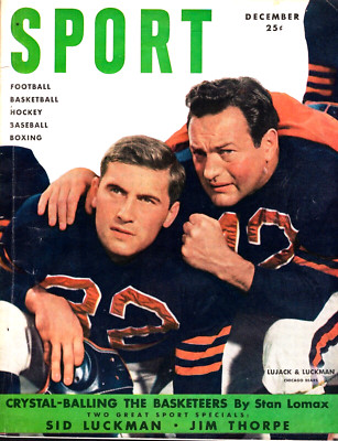 1949 SPORT MAGAZINE CHICAGO BEARS SID LUCKMAN AND JOHNNY LUJACK COVER ...