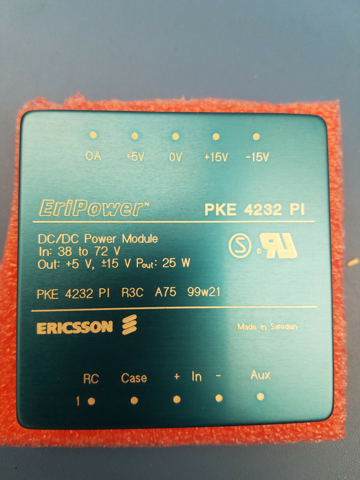 ERICSSON PKE-4232-PI DC/DC 48V IN/5V &+/-15 OUT 25W PCMT 1/2 BRICK NEW ...