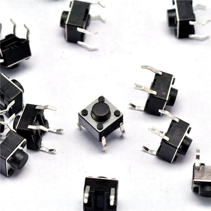 1000pcs touch button switch instant wit 6x6x5mm dip 4PIN through hole ...