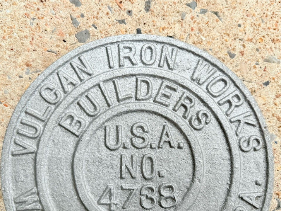 Vulcan Iron Works Locomotive Builders Plate Cast Metal | eBay