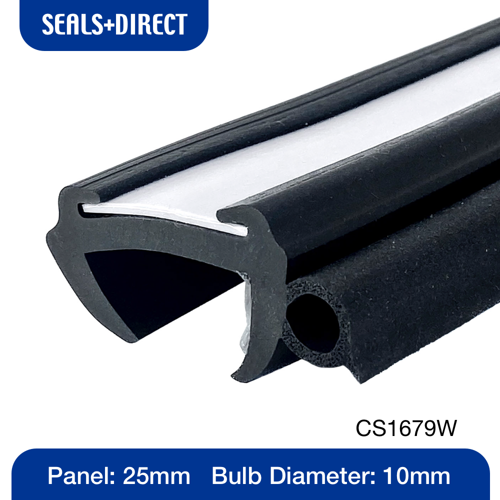 Caravan Motorhome Window Rubber Seal & White Insert (CS1679W). Fits ...