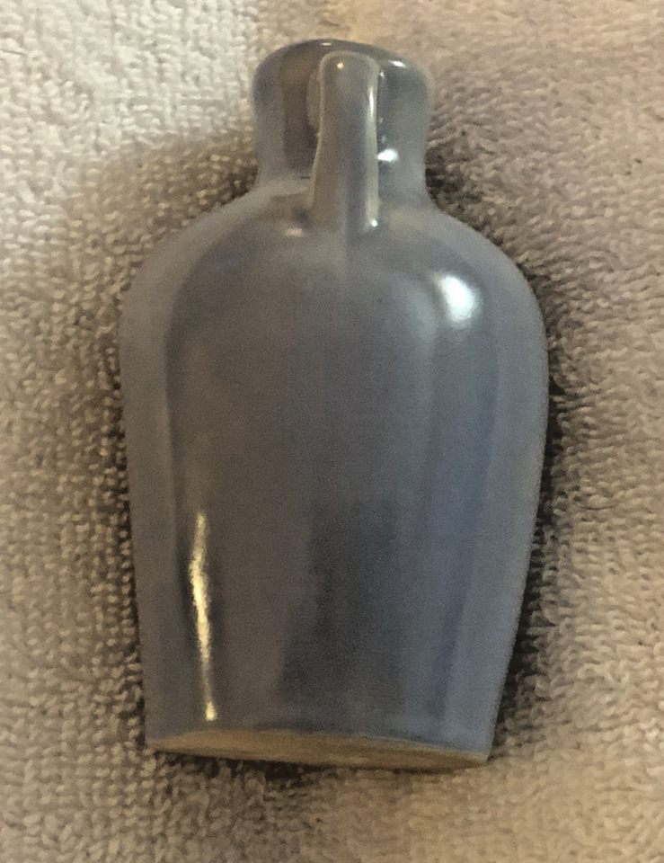 Beautiful Vintage Blue Pottery Two Handled Jug 3 inches | eBay