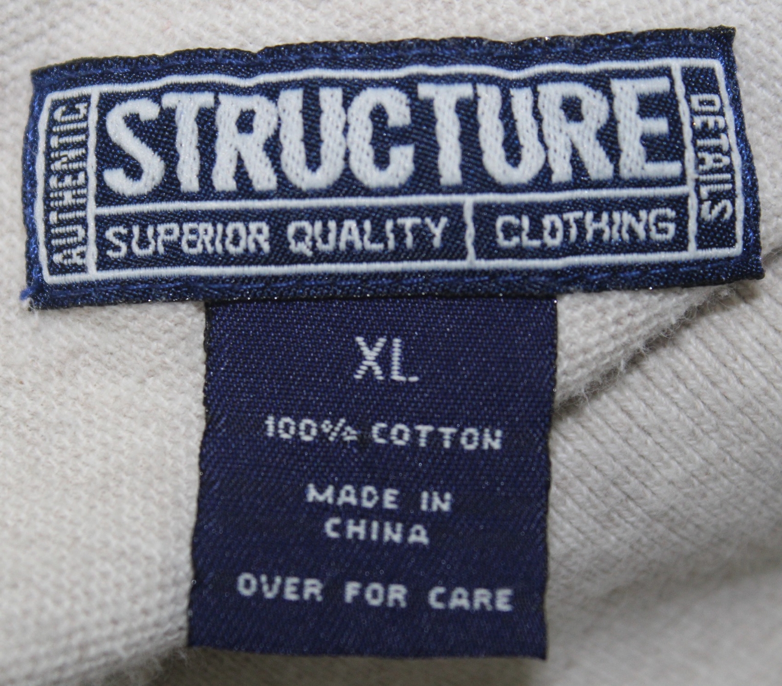 Vintage 90s Structure Authentic Mens 3 Button Pique P… - Gem