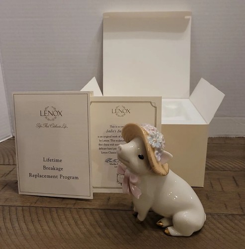 Lenox Fine China Figurine "Sadie's Sunday Best" Pig 4.5" Sculpture NIB ...