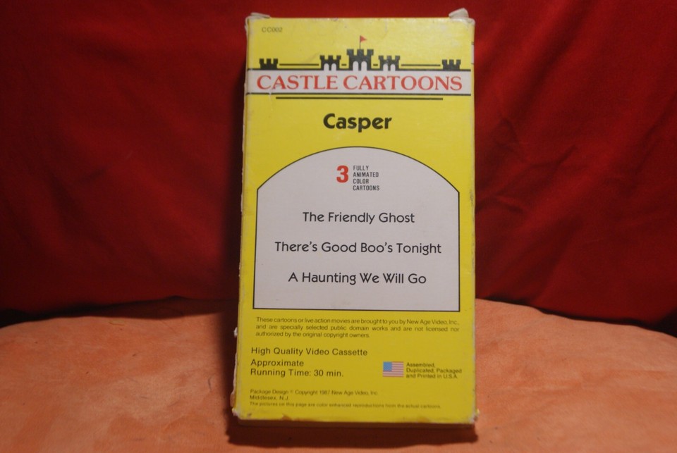 Vintage 1987 - Casper - VHS - 30 Minute - Castle Cartoons Classic ...