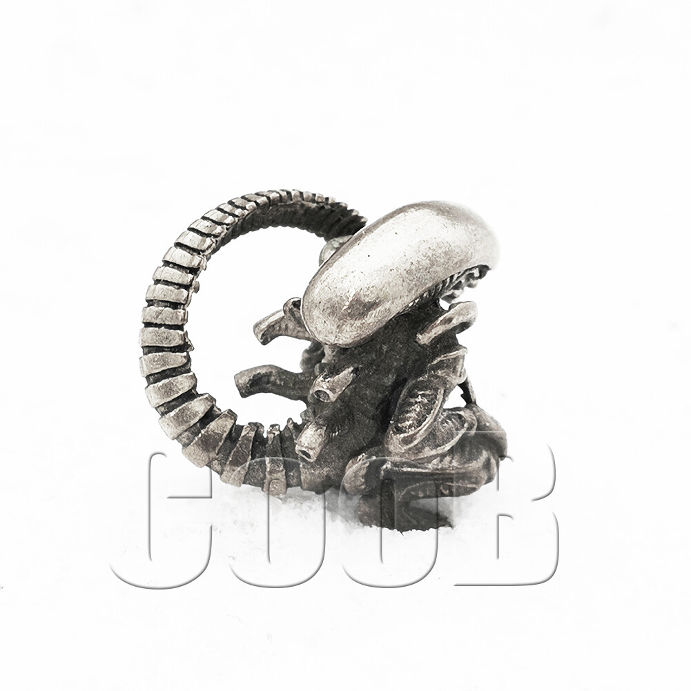 EDC Silver Paracord Bead Beads ALIEN PREDATOR for Knife Lanyard ...