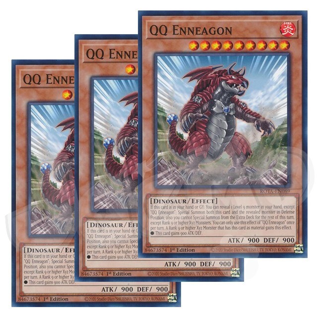 Yugioh - QQ Enneagon x 3 - ROTA - 1st Edition NM - Plus Free ...