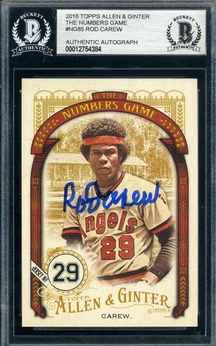 2016 Topps Allen & Ginter - The Numbers Game #NG-85 Rod Carew for sale ...