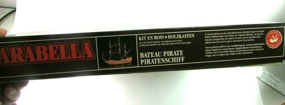 VTG Constructo ARABELLA Pirate Ship Wooden Model Kit Diset Complete Box ...