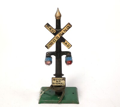 American Flyer Prewar Standard Gauge Metal 2 Lamp Crossing Signal ...