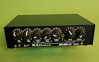 Rolls MX153 MixMate 2 Microphone Line Mixer | eBay