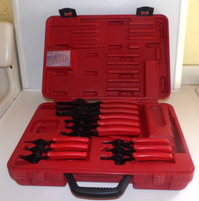 ATD-915 12pc Retaining Ring Plier Set Red - Complete with Case - Int ...