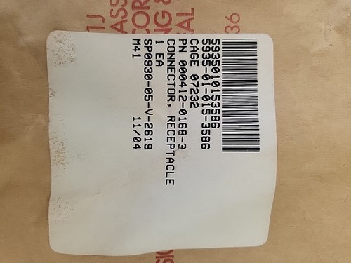 Dcx-Chol Connector PN 000412-0168-3, NSN 5935-01-015-3586, NOS. | eBay
