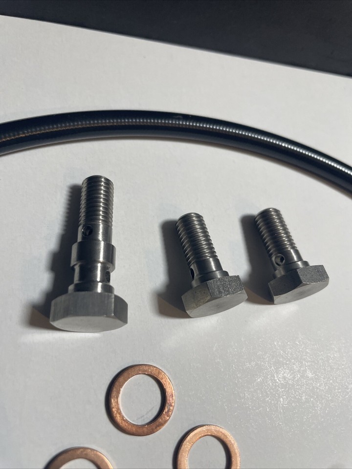 06-5561 Norton Commando SS Braided Rocker HD Oil Feed Line 750 850 1969 ...