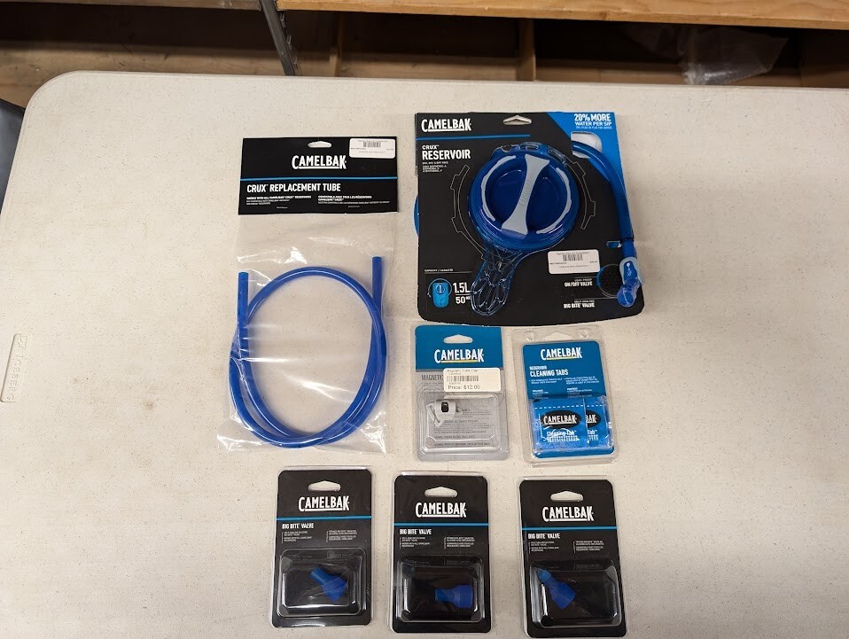 Lot of CamelBak Parts & Accessories | Big Bite Valve, Reservoir, Tube ...