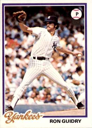 1978 TOPPS. RON GUIDRY NEW YORK YANKEES #135 | eBay