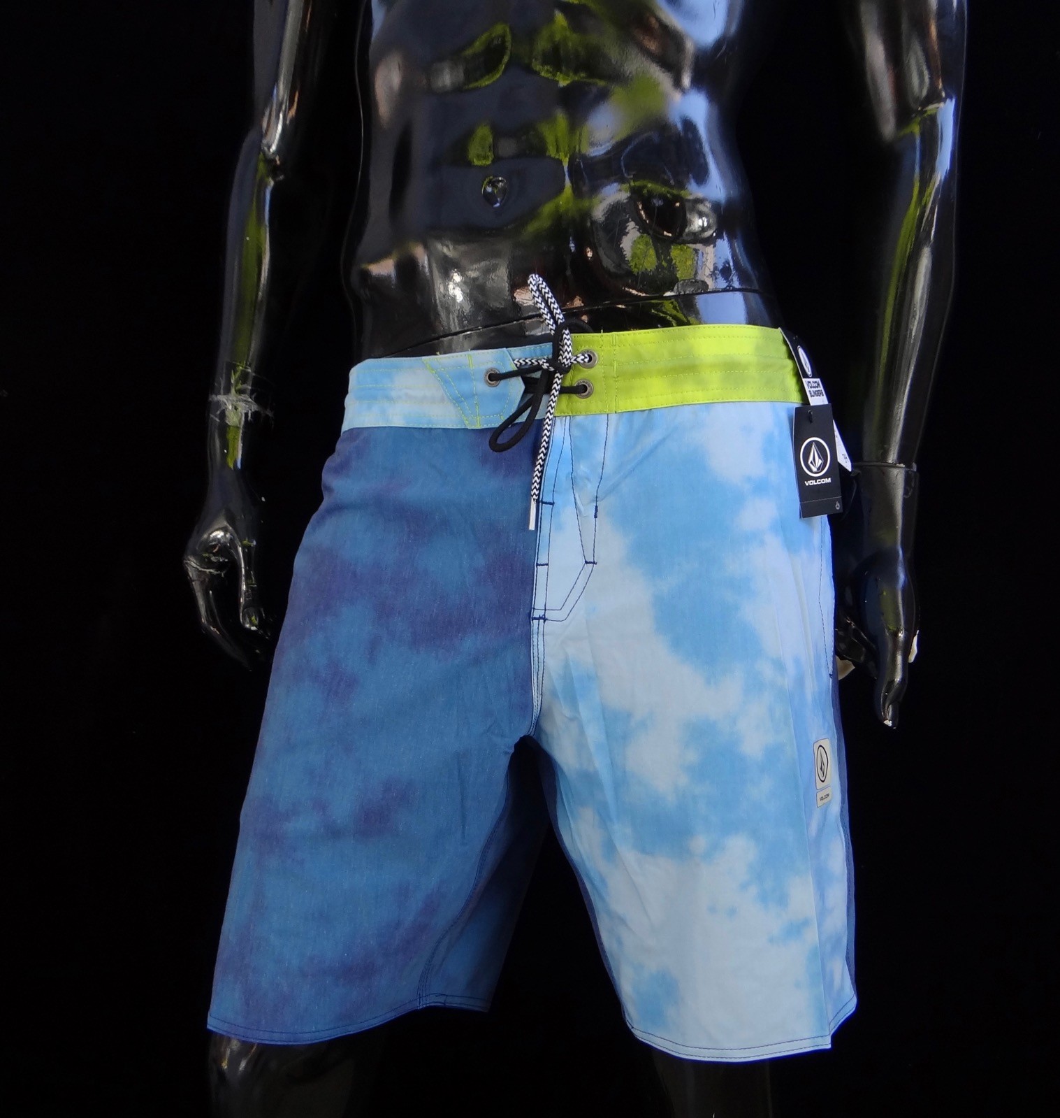 New Volcom Surfing 4Way Change Up Blue Stretch Mens Board short Trunks ...