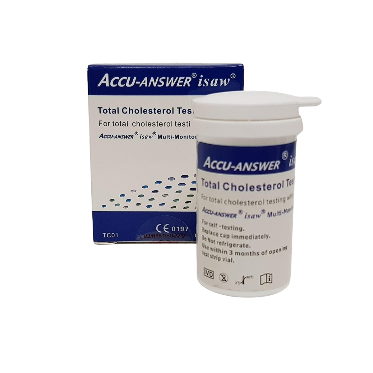 Accu-Answer iSaw Cholesterol Test Strips TC01 10 strips | eBay