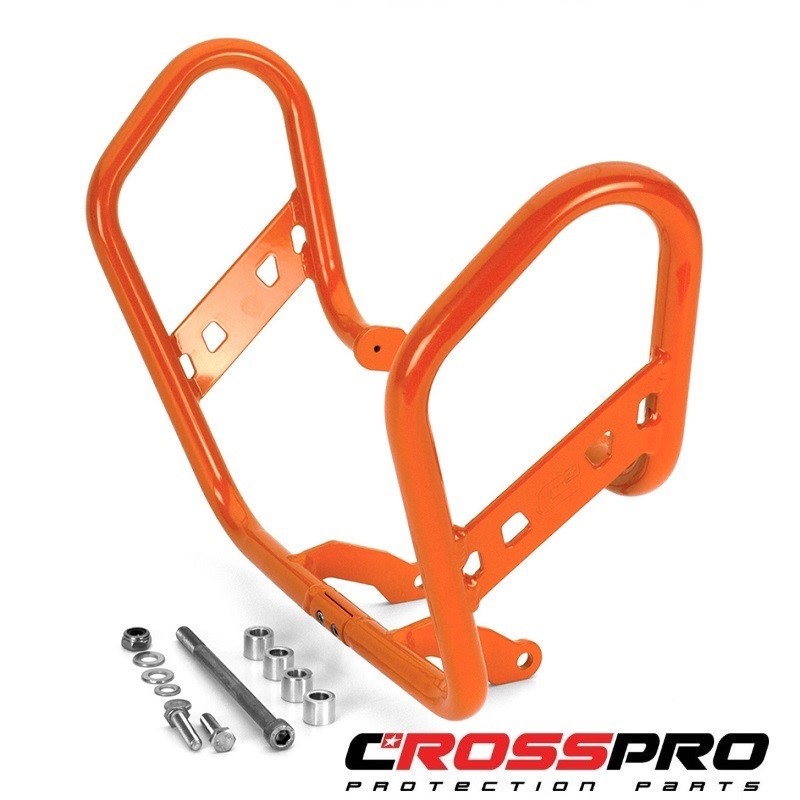 KTM 125 Duke 2011 11 CrossPro Orange Aluminium Engine Protection Crash ...