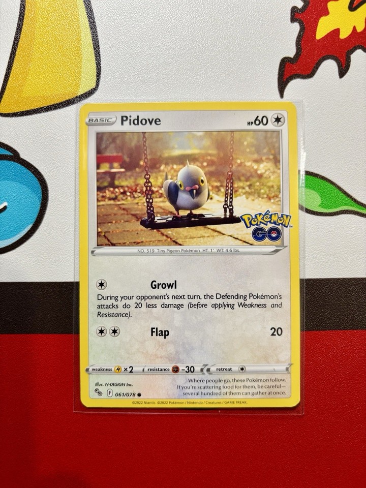 Pidove : Uncommon : Pokemon GO : Pokemon Trading Card Game - 061/078 | eBay