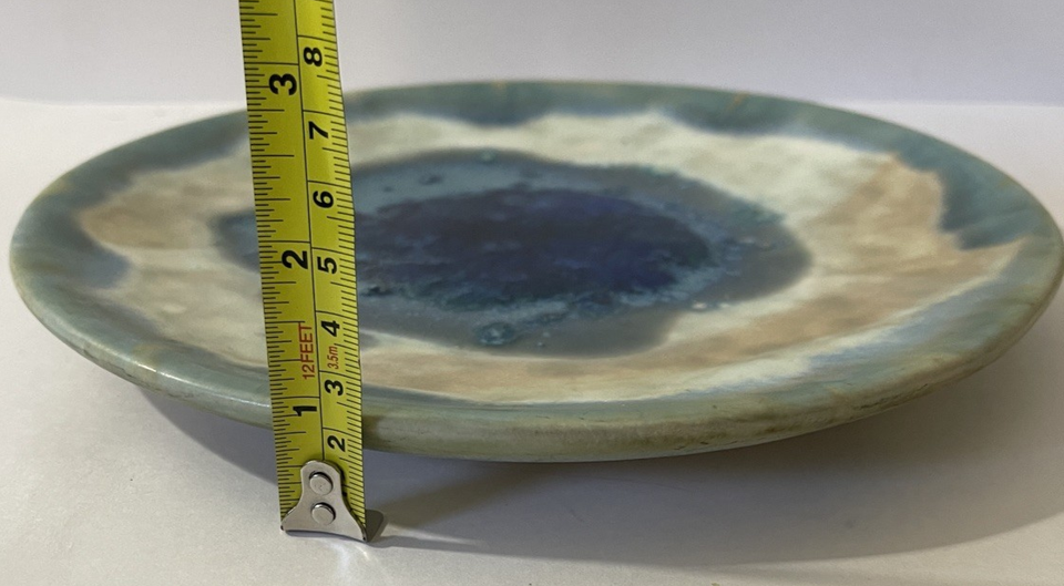 Original McCarty Pottery Jade Blue Plate 9.5"W Merigold, MS | eBay