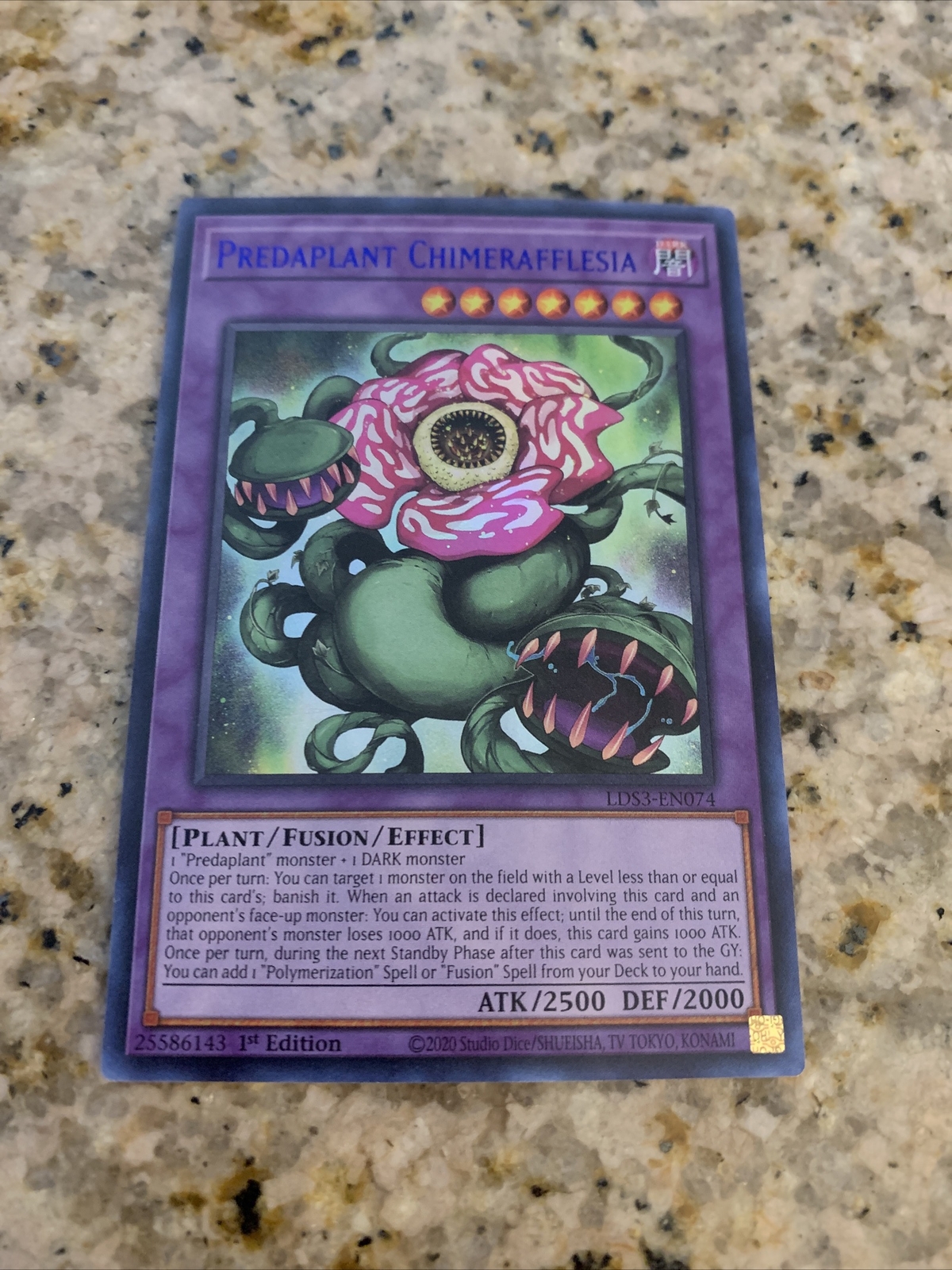 Yugioh Predaplant Chimerafflesia Red Ultra Rare LDS3-EN074 1st Near ...