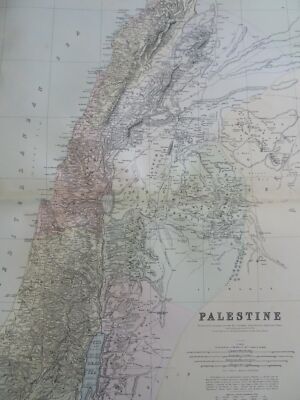 Pre-1900 - Map Palestine Jerusalem - 2