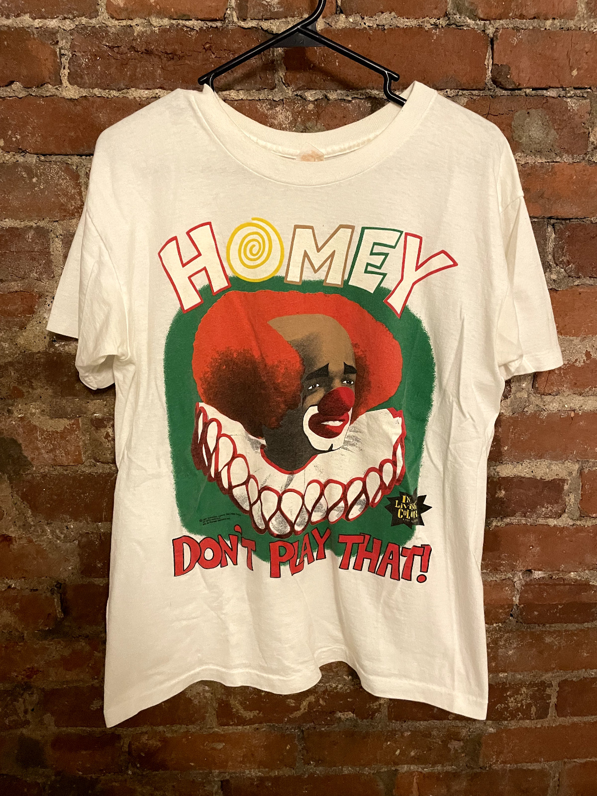 VINTAGE 1990 IN LIVING COLOR HOMEY THE CLOWN T SHIRT … - Gem