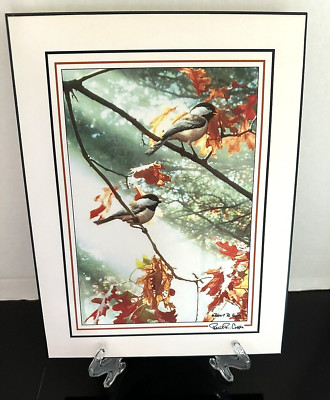 Robert Copple 2003 Chicadees Collector Art Plaque Birds Wildlife Print ...