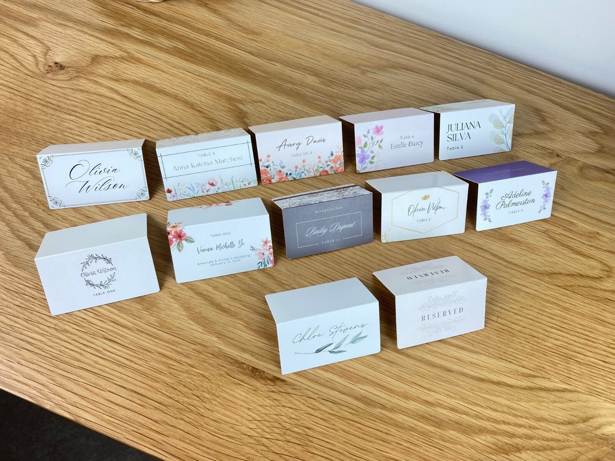 Wedding Place Cards Table Numbers