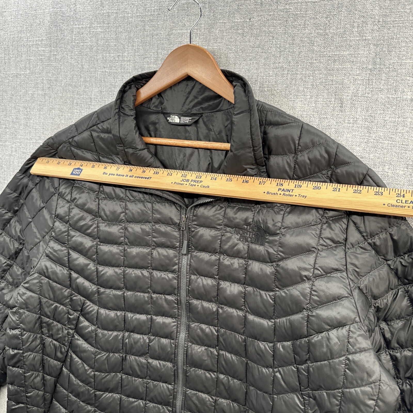 North Face Thermoball Puffer Jacket Mens 2XL Black Fu… - Gem