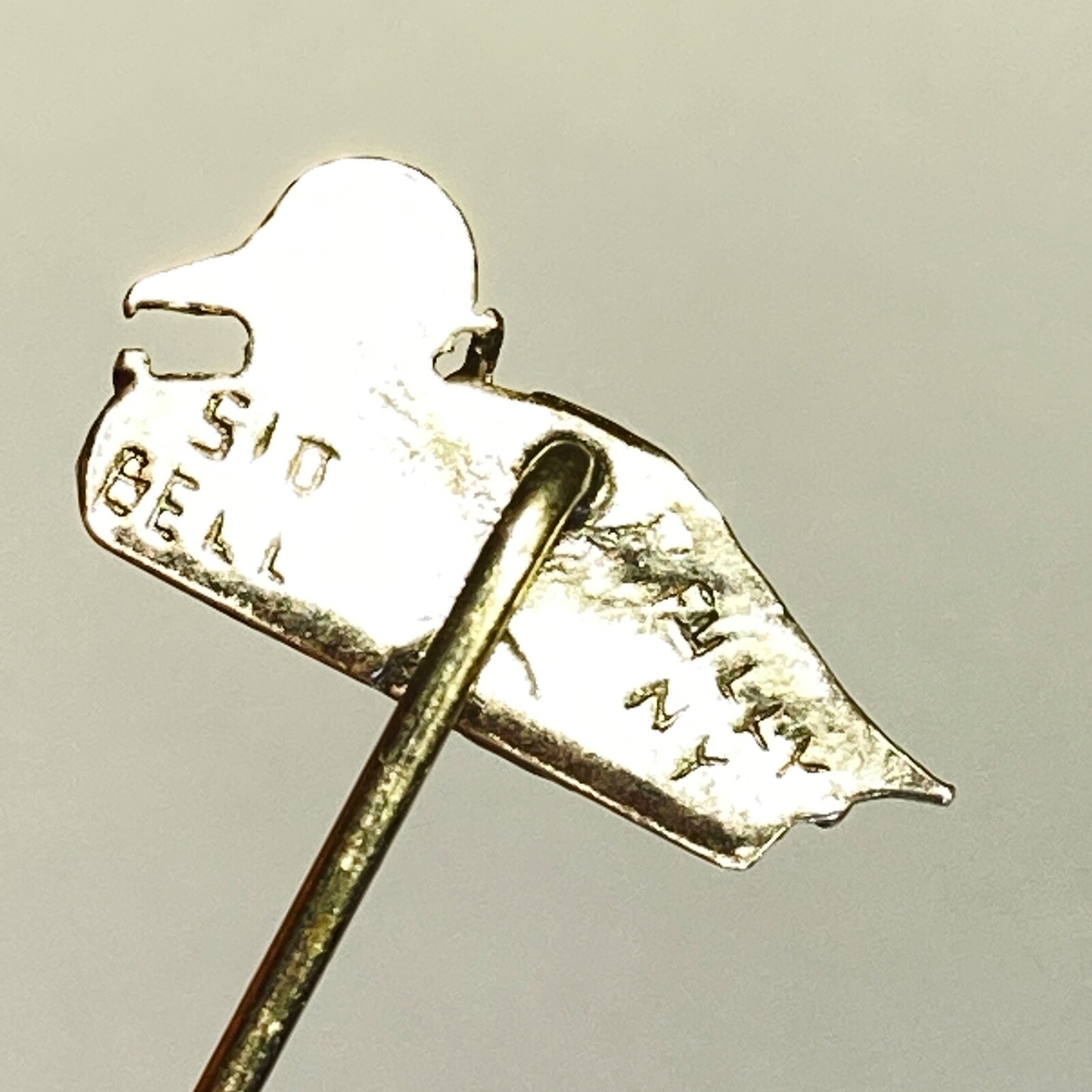 Vtg Duck Stick Pin Signed Sid Bell Tully NY Tested Sterling Silver ...