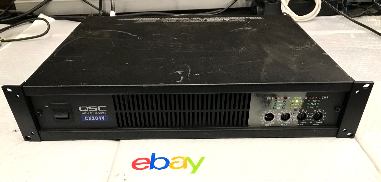 QSC CX204V 70V 4 Channel Power Amplifier - Black for sale online | eBay