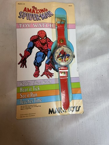 Vintage Marx Toys 1977 Spider-Man Watch NOS In Pack Marvel | eBay