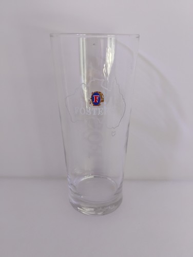 Foster's Beer Glass Laser Etched Nucleated Australia Brewery 7" Tall ...