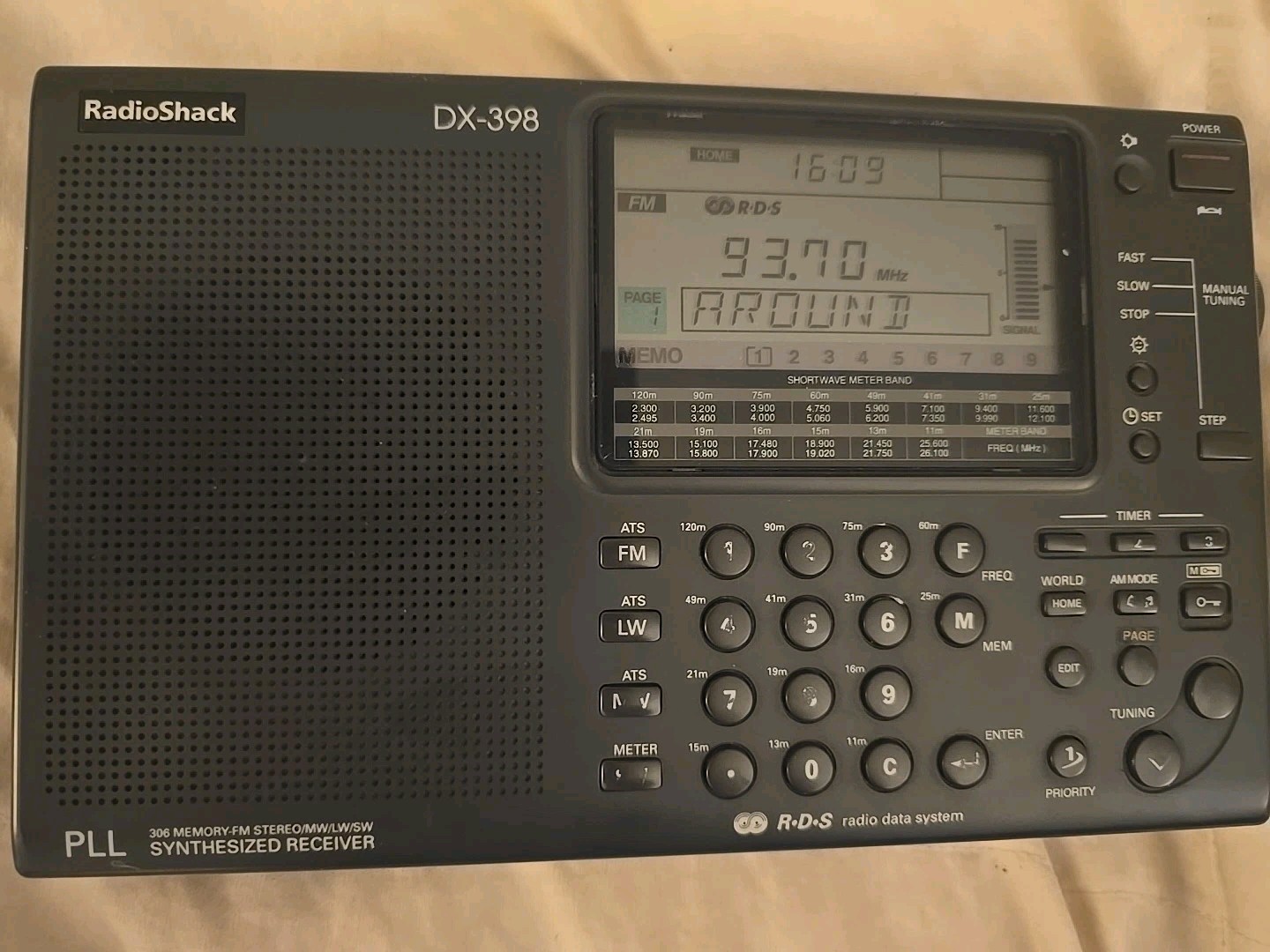 Radio Shack DX-398 Shortwave Receiver All-Band Radio FM LW MW SW ...