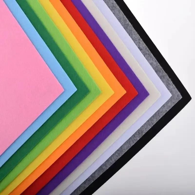 40pcs Soft Felt Fabric Sheets 1mm Thick Diy Sewing Craft Squares ...